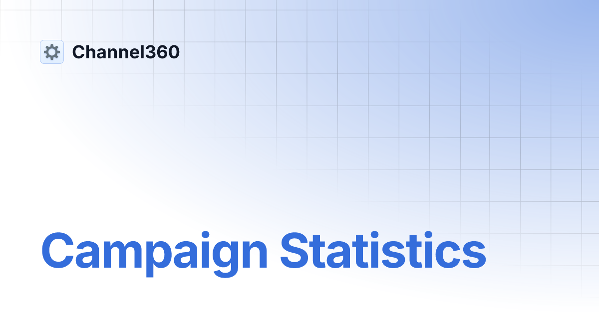 Campaign Statistics | Channel360